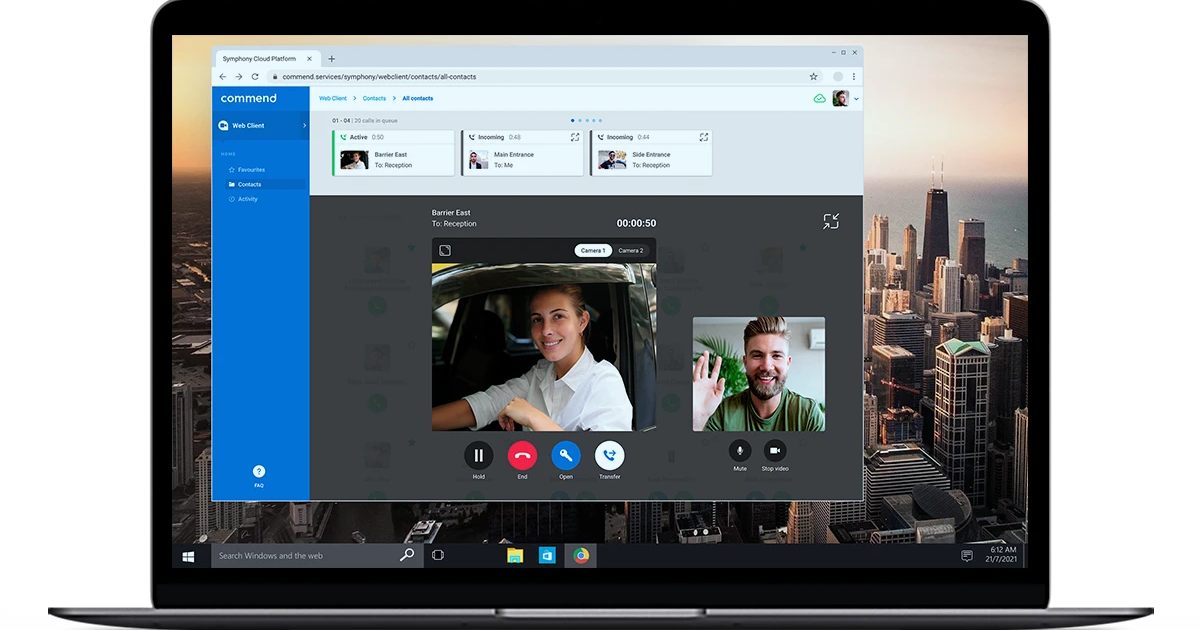 Web Client for Intercom Systems | Secure Communication | COMMEND