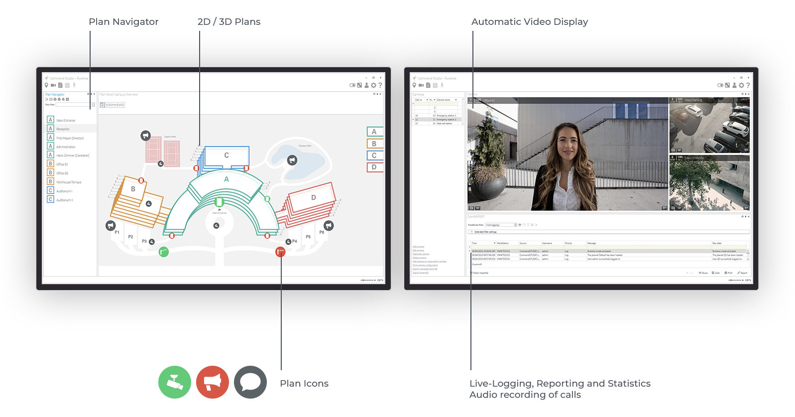 Gestión de Audio y Seguridad | Software Studio | COMMEND