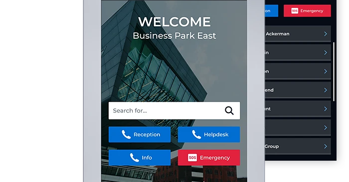 Contact Management - Touchscreen Intercom | COMMEND