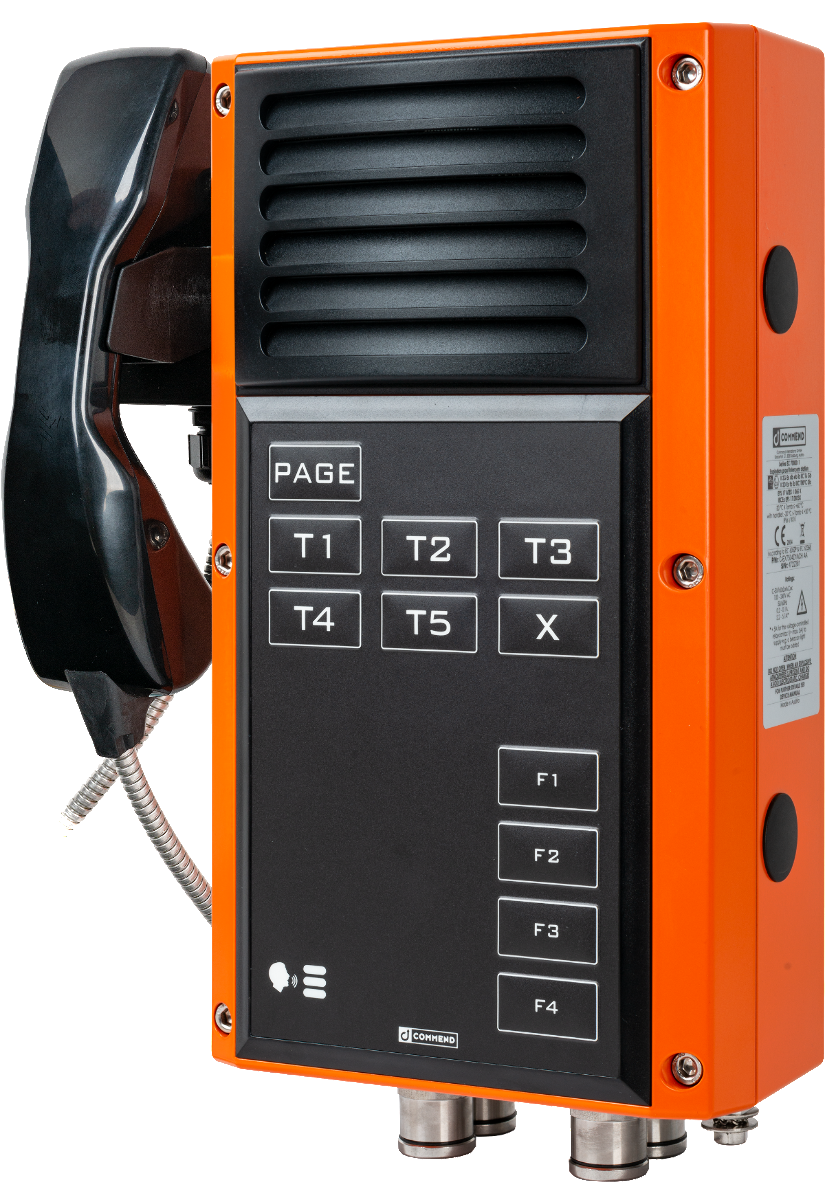 COMMEND - EX 7P04D 1 AC S H - Digital Intercom stations for explosive ...